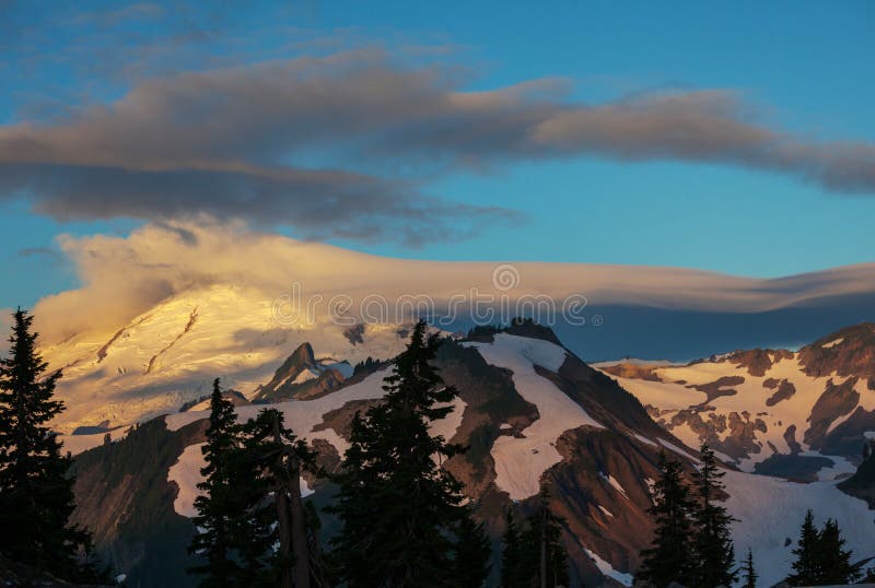 Mt.Baker stock image. Image of northwest, baker, alpine - 54180959