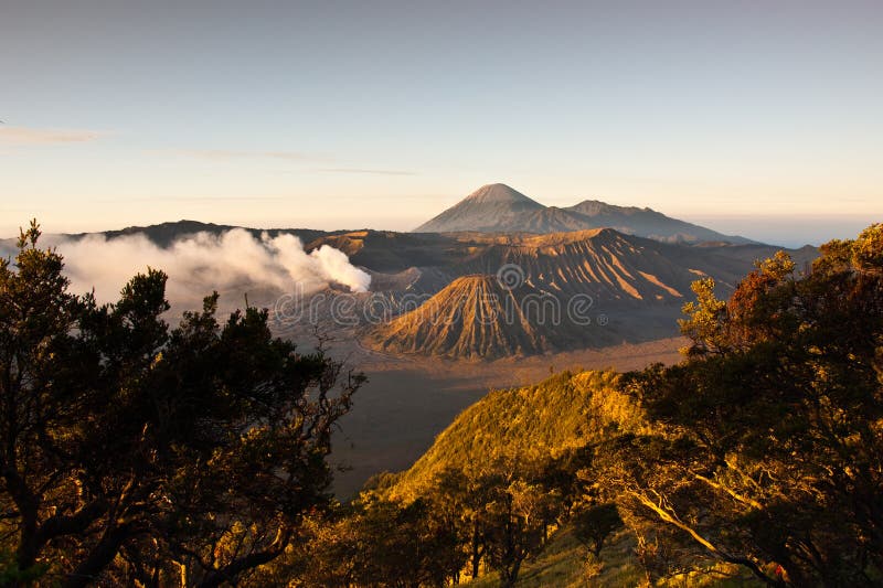 Mt Bromo Sunrise stock image. Image of morning, smoke - 11199255