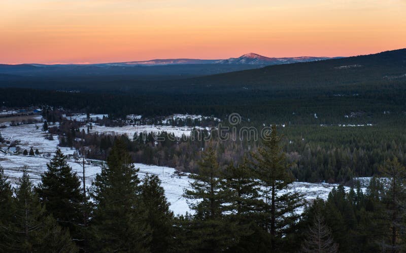 Mt Burney Sunset stock image. Image of outdoor, grass - 65700571