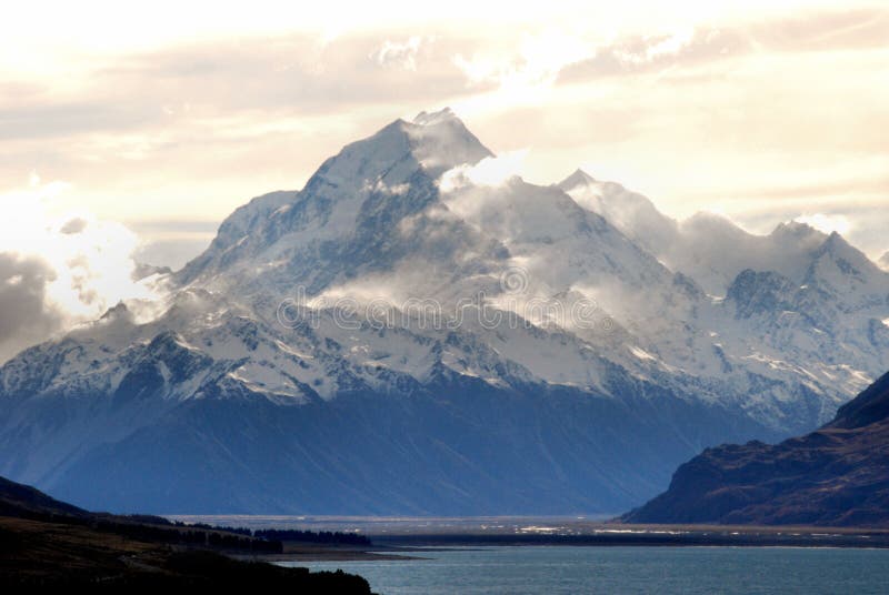 Mount Cook, New Zealand stock image. Image of mount, blue - 6237831