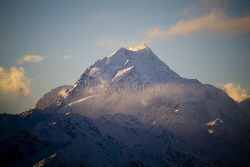 Mt Cook stock image. Image of glacier, aoraki, trekking - 14398479