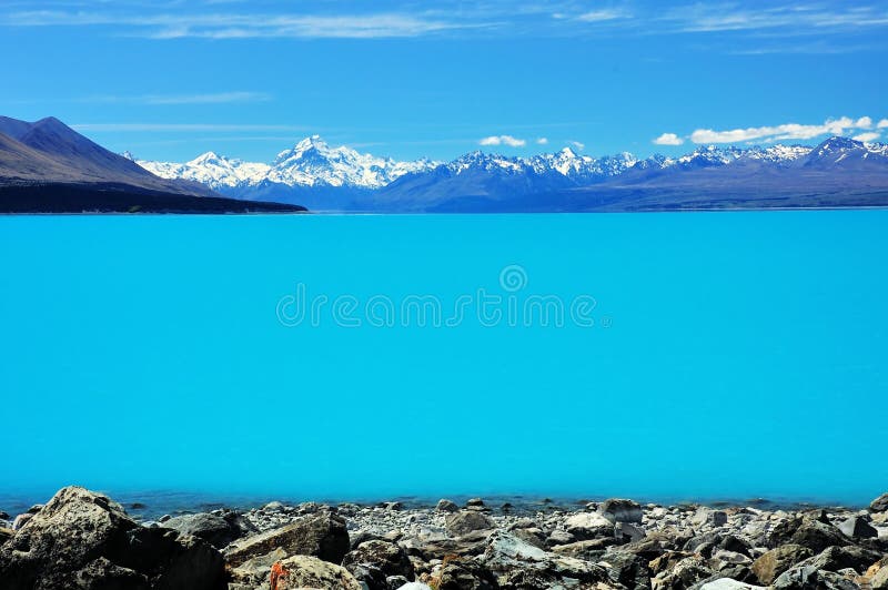 Lake Pukaki, Hydro Power Station, New Zealand Stock Photo - Image of ...