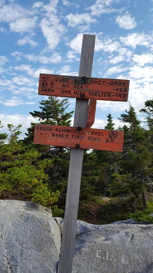 Mt. Cube Summit stock photo. Image of iron, summit, forest - 200824044