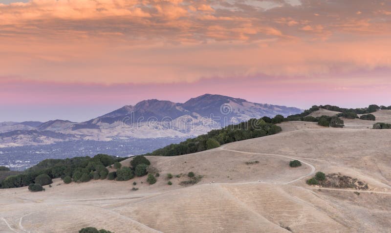 Mt Diablo State Park Sunset De Eagle Peak Contra Costa County ...