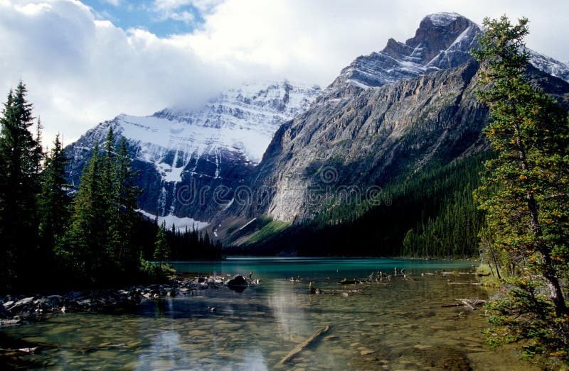 Mount Edith Cavell, Canadian Rockies Stock Image - Image of park ...