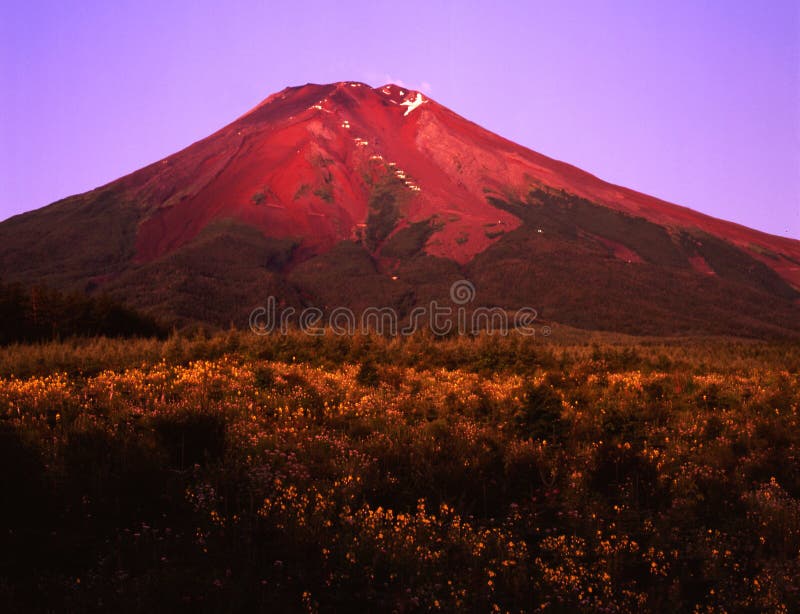 Front of a Surface Lava Flow in Th Lava Lake Stock Image - Image of ...