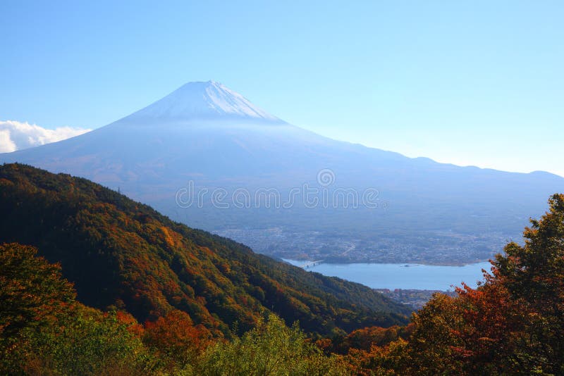 Mt. Fuji in autumn stock photo. Image of leaves, japan - 28458648