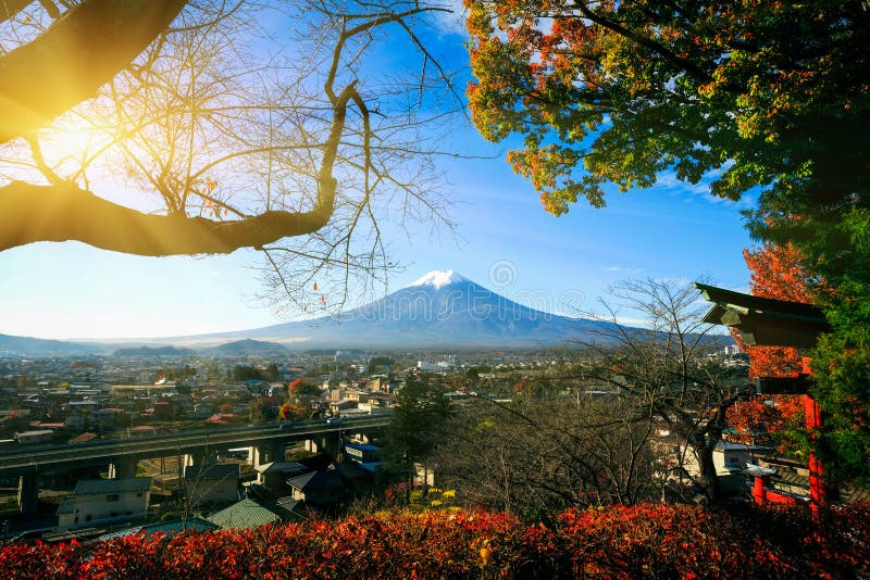 Mt. Fuji in Autumn stock photo. Image of autumn, sakura - 32630644