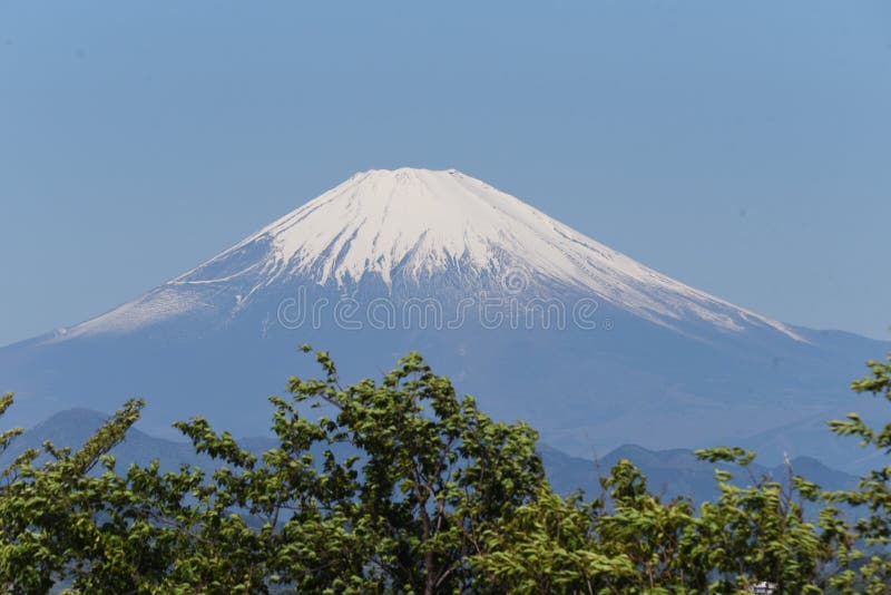 Mt. Fuji in late spring stock photo. Image of view, tourism - 217150722