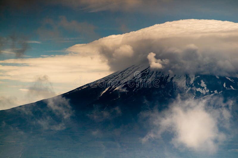 Mt. Fuji Plus Cloud stock photo. Image of natural, sacred - 93662968