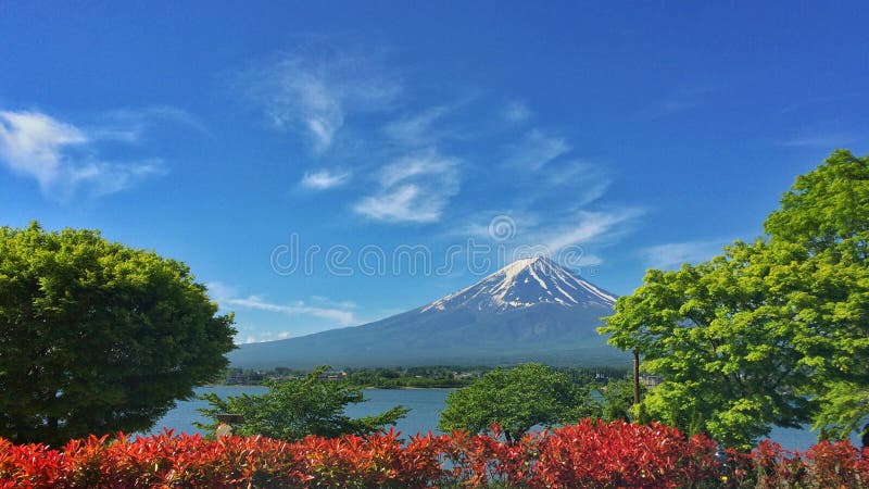Mt.Fuji with the Storm Clouds Stock Photo - Image of fast, evening ...