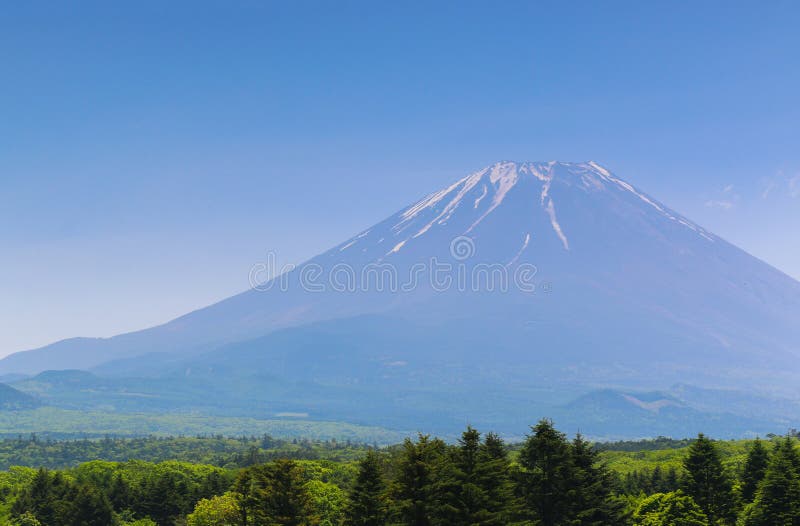 Mt. Fuji in summer stock photo. Image of mount, skyline - 78386890