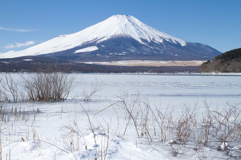 Mt.Fuji winter stock image. Image of scenery, oriental - 29840489