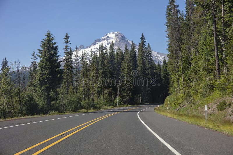 Mt. hood stock image. Image of highway, mountain, speed - 191199929