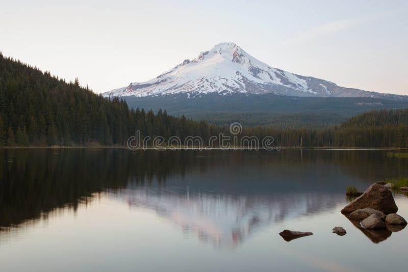 Mt. Hood reflection stock photo. Image of slope, isolation - 2552186