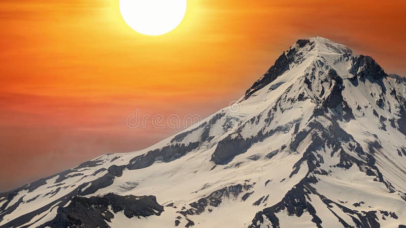 Mt. Hood summit stock photo. Image of united, plant - 268777436