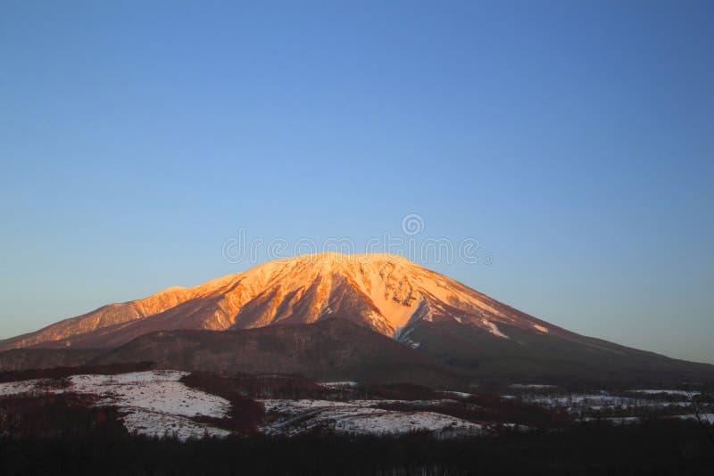 Mt.Iwate against blue sky stock photo. Image of japan - 24194626