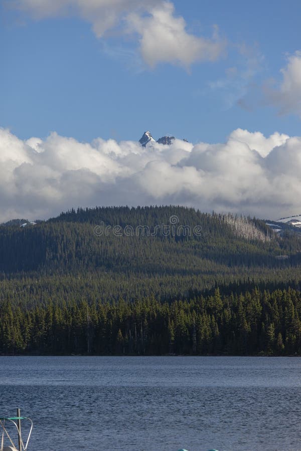 Mt. Johnson in Oregon stock photo. Image of clouds, beautiful - 190979048