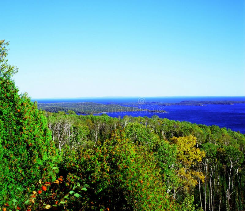 Mt. Josephine Overlook Auf Oberem See Stockfoto - Bild von laub, herbst ...