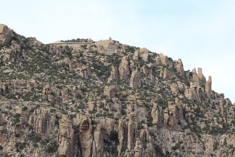 Mt Lemmon, AZ stock image. Image of tuscon, road, clouds - 89159477
