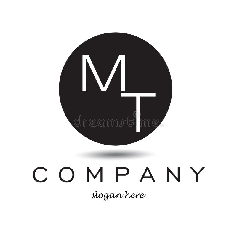 MT Letter Logo Design Concept Stock Illustration - Illustration of sign ...