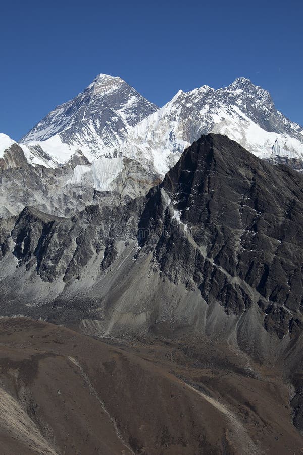 Mt Lhotse and Everest stock image. Image of high, altitude - 65271315