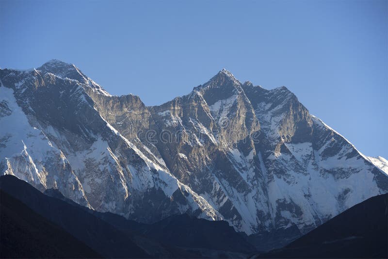Mt Lhotse stock image. Image of clear, mountains, himalayas - 65395545