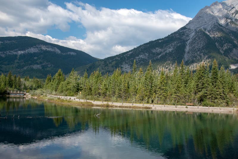 Mt. Lorette Ponds, Kananaskis Country, Alberta, Canada. Stock Image ...