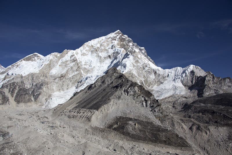 Mt Nuptse foto de archivo. Imagen de nepal, altitud, desierto - 64746136