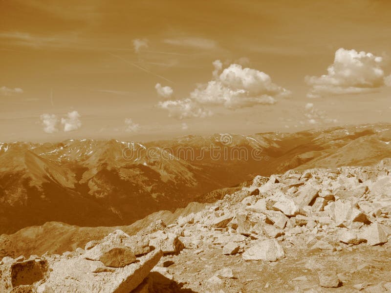 Mt. Princeton Peak stock image. Image of divide, clouds - 2299583