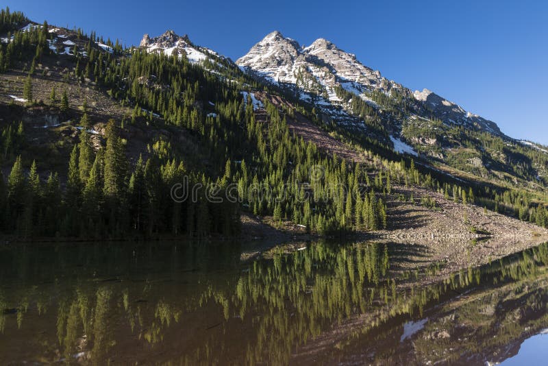Mt. Pyramid Landscape stock photo. Image of pond, capped - 31919066