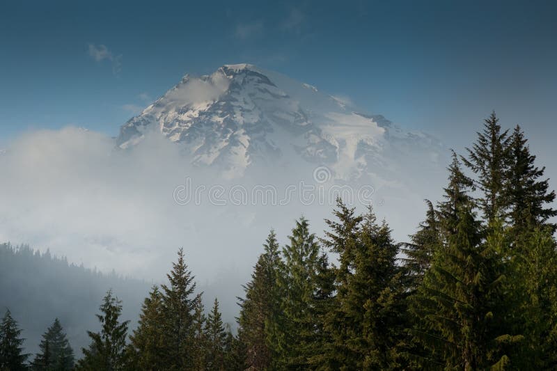 Mt. Rainier stock photo. Image of summit, mount, washington - 12215860