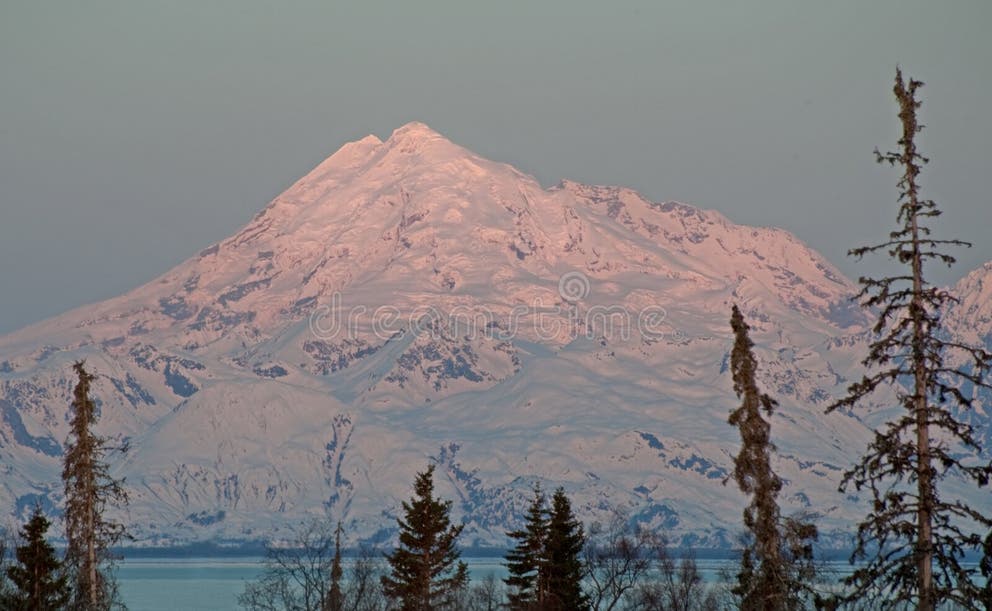 Mt. Redoubt Alaska stock image. Image of snow, inlet - 24612533