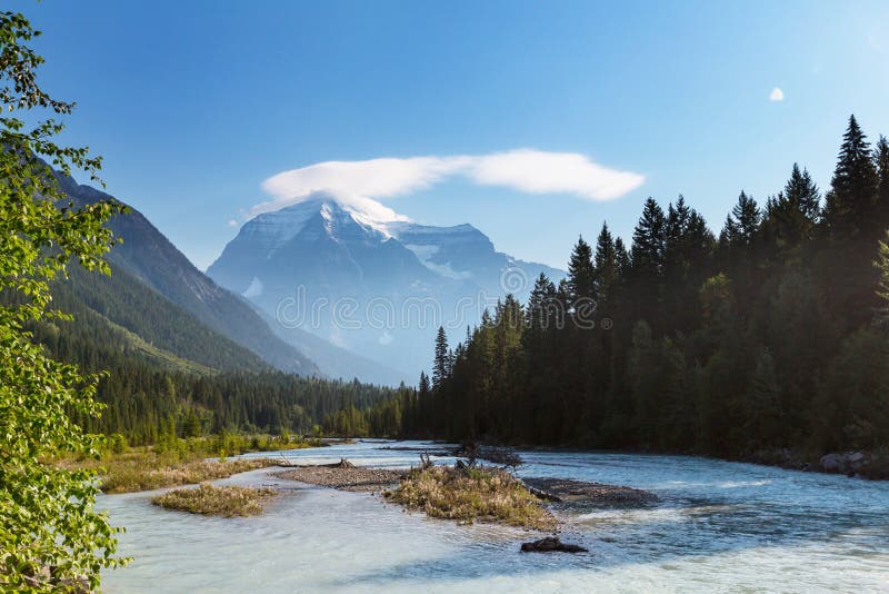 Mt.Robson stock image. Image of park, inspiring, scenic - 73648425