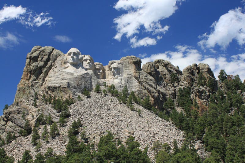 Mt Rushmore stock photo. Image of trees, faces, blue - 304149224
