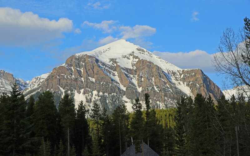 Mt Temple at sunrise stock photo. Image of beautiful - 150767606