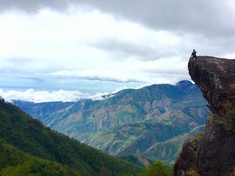 Mt Ulap stock image. Image of mountains, mount, cloudy - 64243401