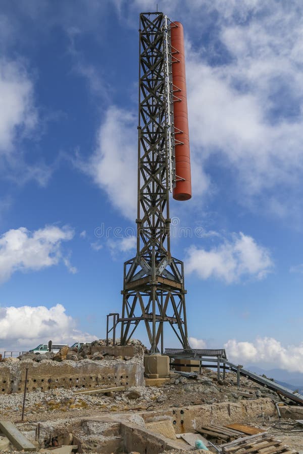 Mt Washington Weather Station Tower Imagen editorial - Imagen de ...