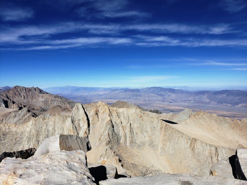 Mt. Whitney Panorama stock photo. Image of peak, panorama - 163335182