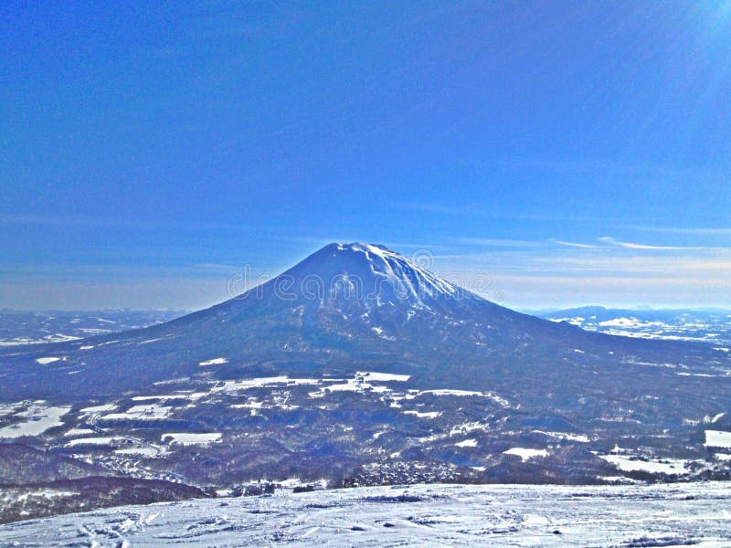 Mt Yotei stock image. Image of high, winter, cold, yotei - 44621091
