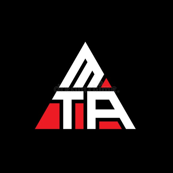 MTA Triangle Letter Logo Design with Triangle Shape. MTA Triangle Logo ...
