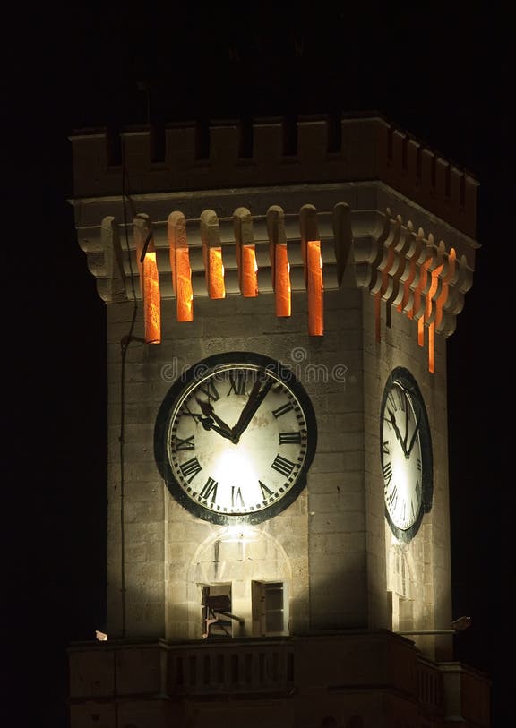 Mtarfa Clocktower stock image. Image of building, hand - 11043541