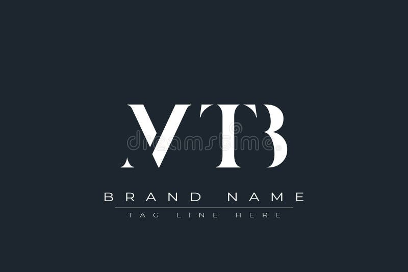 MTB Abstract Letter Logo Design Stock Vector - Illustration of clip ...