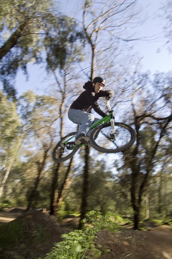 Mtb Dirt Jump stock photo. Image of dirt, cycle, forest - 6866726