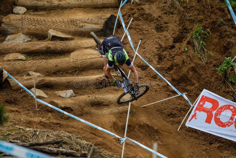 MTB Female Rider Crash Logs Editorial Photo - Image of equipment ...