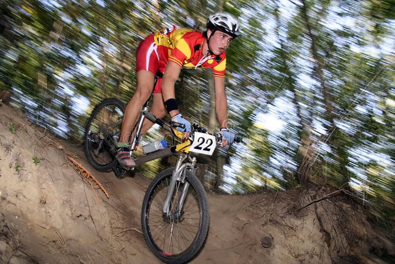 Mtb racer stock photo. Image of descend, excitement, biking - 2250384