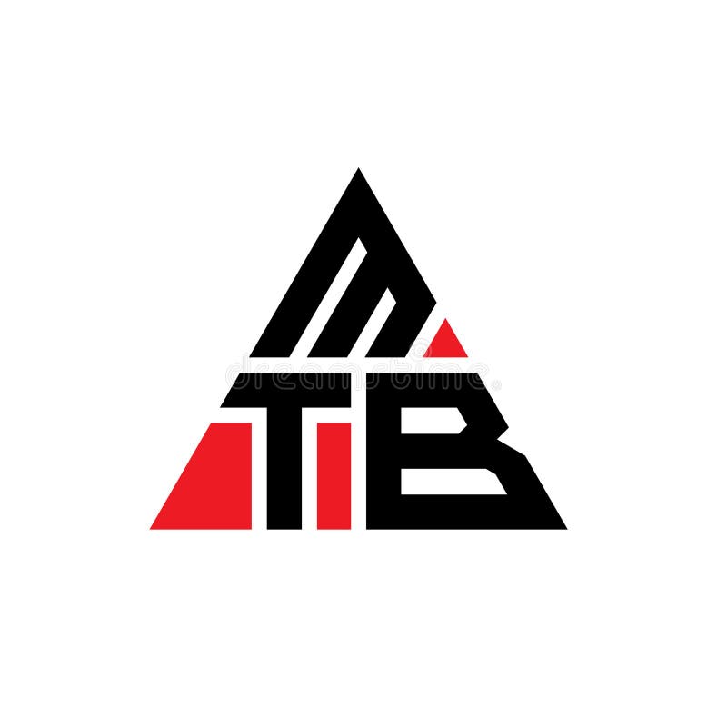 MTB Triangle Letter Logo Design with Triangle Shape. MTB Triangle Logo ...