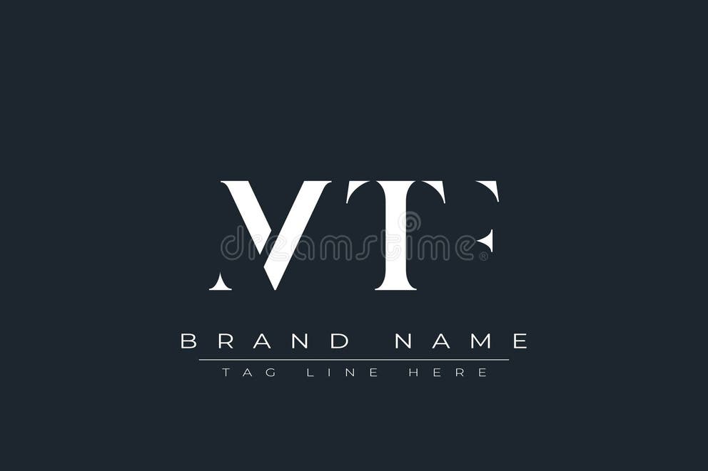MTF Abstract Letter Logo Design Stock Vector - Illustration of letter ...