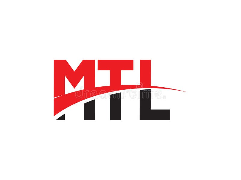 MTL Letter Initial Logo Design Vector Illustration Stock Vector ...