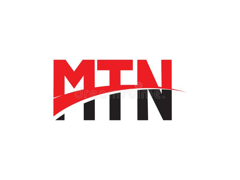 MTN Letter Initial Logo Design Vector Illustration Stock Vector ...
